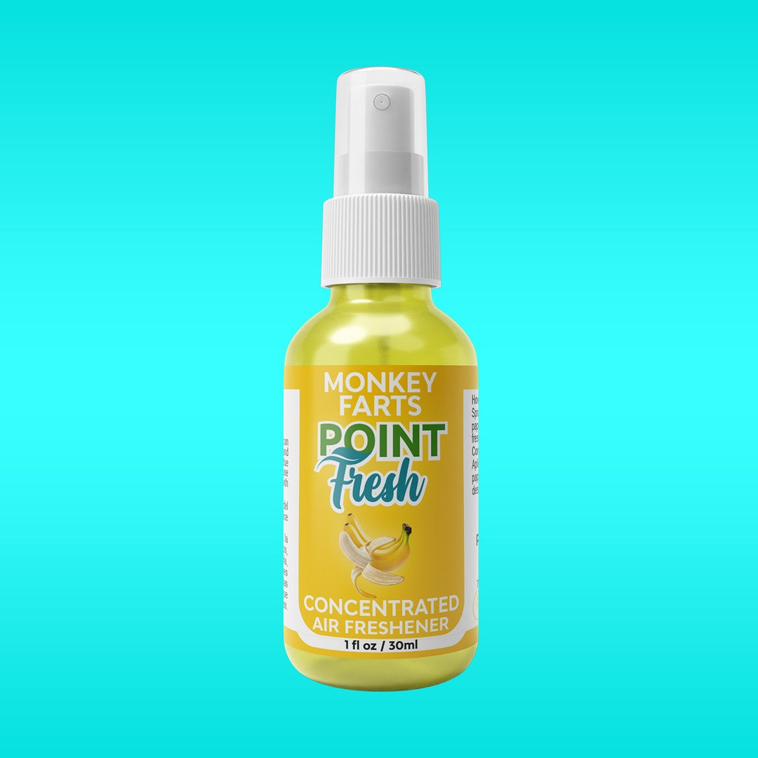 Monkey Farts Concentrated Air Freshener Spray 1oz Glass Bottle 100% Air ...