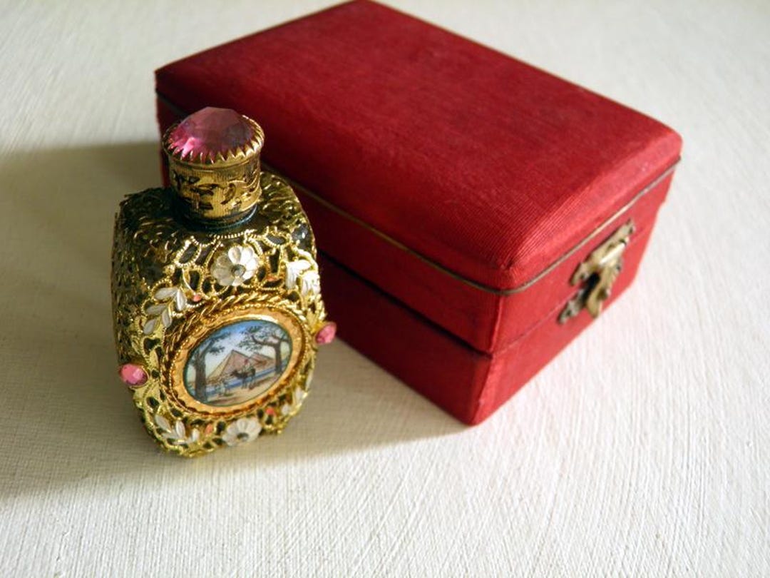 Old Egyptian Collectible Perfume Bottle With Original Box From Port ...