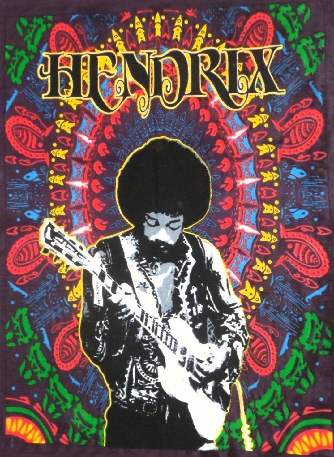 Jimmy Hendrix Cotton Poster 40x30 Inches Wall Hanging Jimmie Hendrix ...
