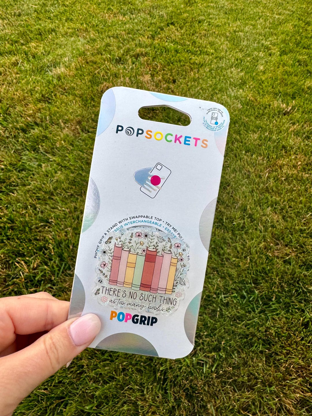 Never Too Many Books Pop Socket | Kindle Pop Socket | Cute Pop Socket ...