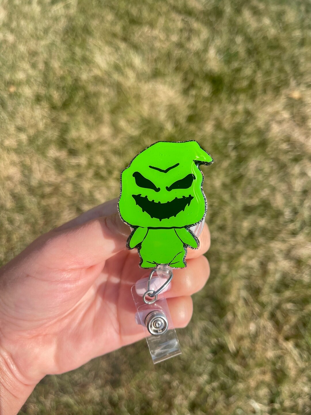 Oogie Boogie Inspired Badge Reel Disney Inspired Badge Clip Badge ...