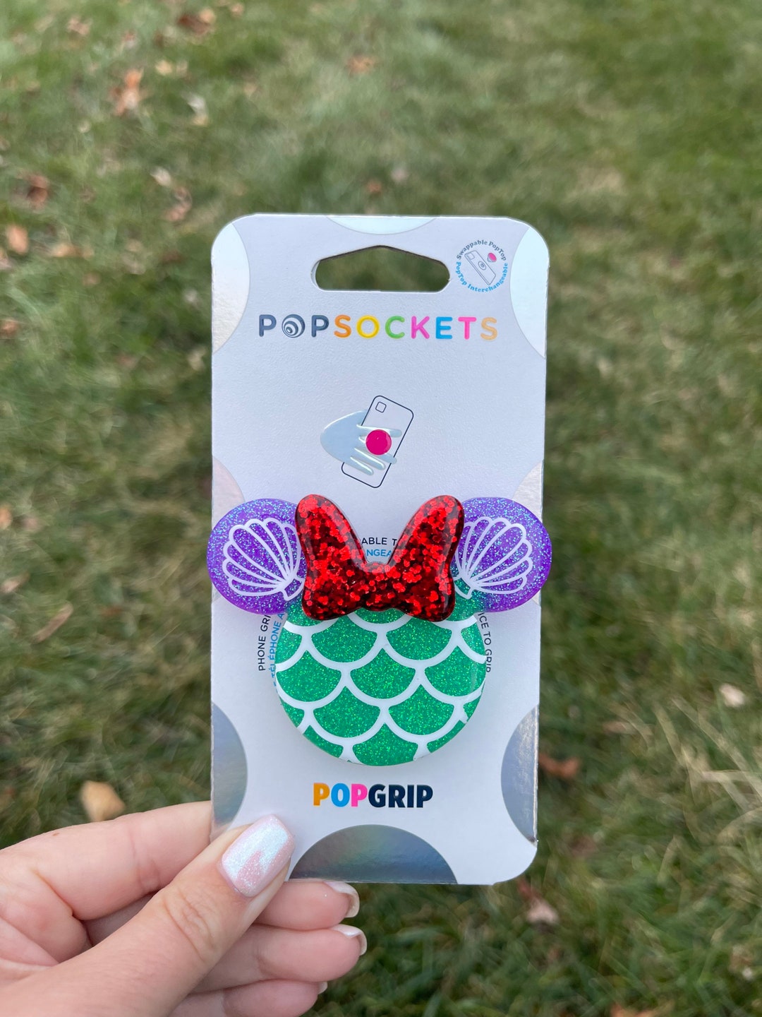 Mermaid Minnie Mouse Inspired Popsocket | Pop Socket | Disney Popsocket ...