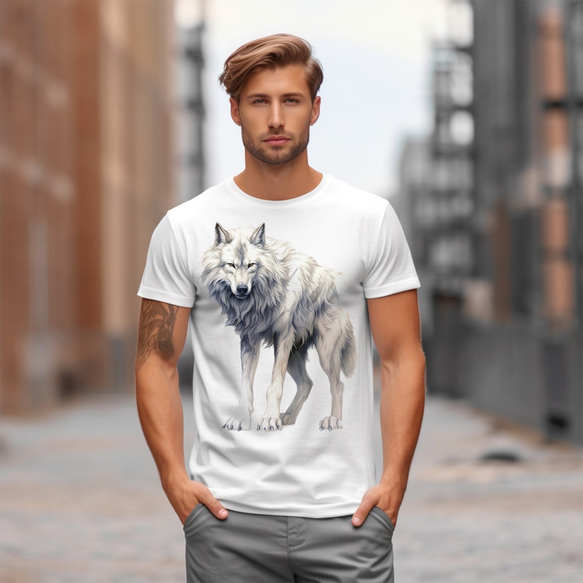 Watercolor Wolf Pack PNG, Wolf Clipart Bundle, Wolf Sublimation Designs ...
