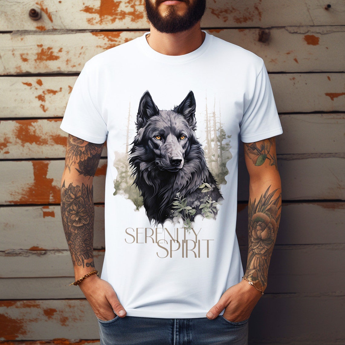 Watercolor Gray Wolf Pack PNG, Wolf Clipart Bundle, Wolf Sublimation ...