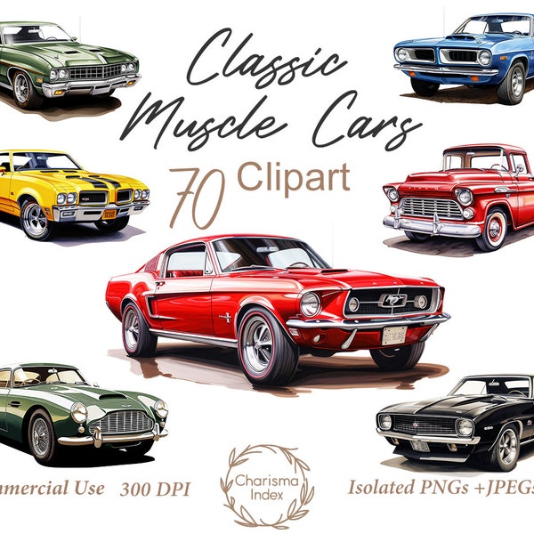Muscle Car Print - Etsy