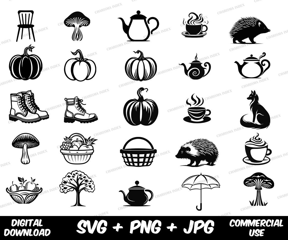 Autumn SVG Bundle - Fall Clipart and Craft Designs- Hello Autumn Fall ...