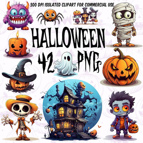 Halloween Clipart - Etsy