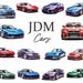 Watercolor JDM Cars 70 PNG, Japanese Tuned Vehicles Clipart Bundle ...
