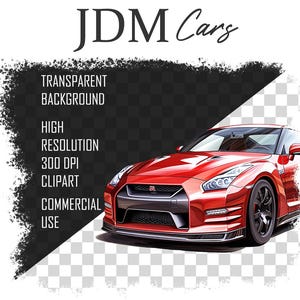 Watercolor JDM Cars 70 PNG, Japanese Tuned Vehicles Clipart Bundle ...