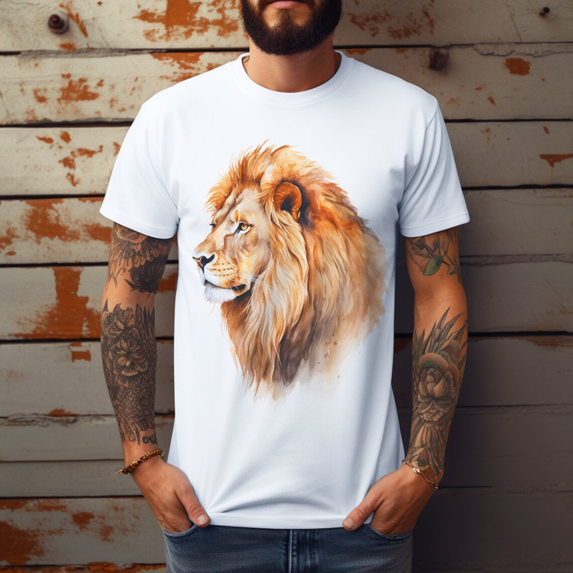 Watercolor Lion Pack PNG, Lion Clipart Bundle, Lion Sublimation Designs ...