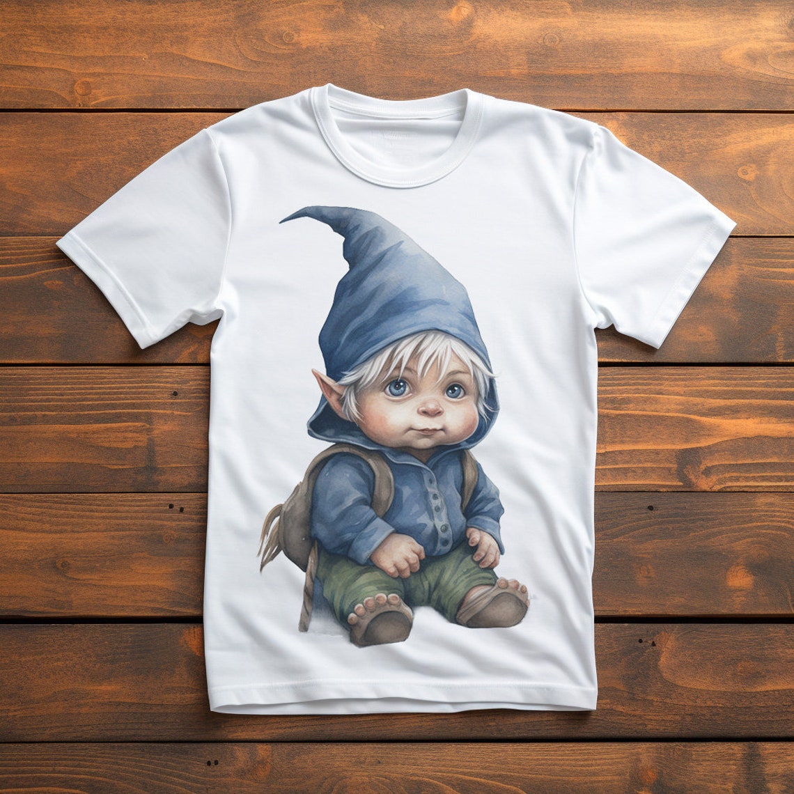 Magical Gnome Watercolor PNG Set, Mythical Gnomes of 27 Clipart Bundle ...