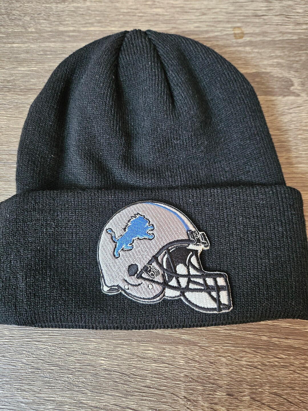 Vintage Detroit Lions Patch Winter Hat - Etsy