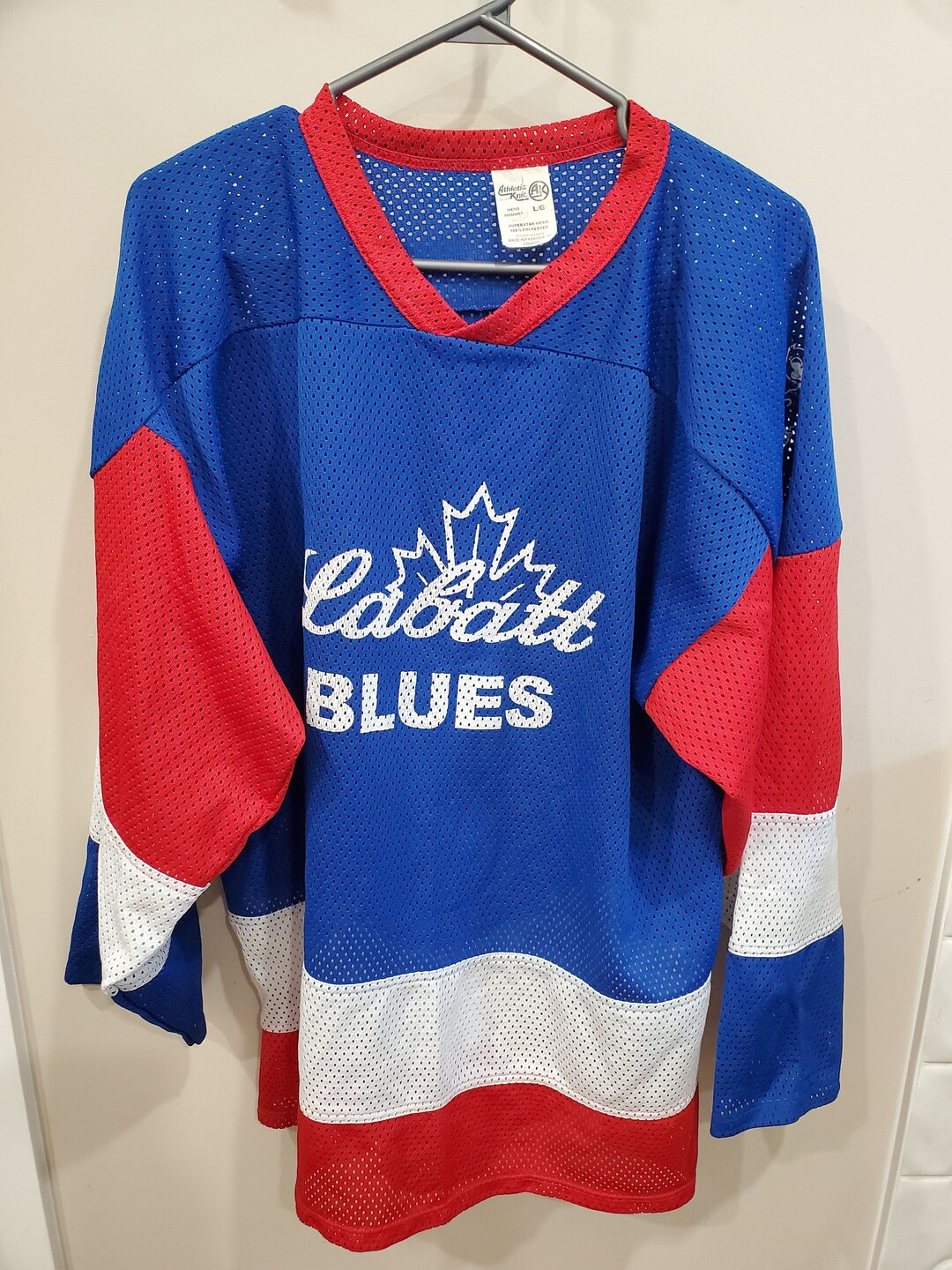 Men's L Vintage Hockey Jersey, Labatt Blue 90s - Etsy