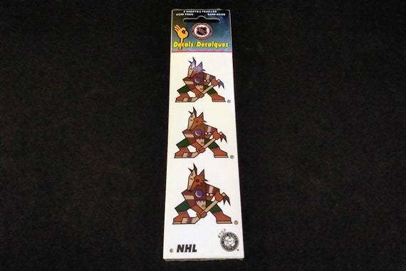 Vintage 90s Phoenix Coyotes Kachina Logo Sticker Sheet - Etsy