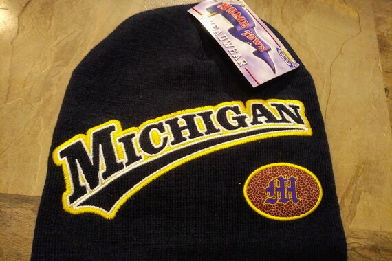 Vintage Deadstock Michigan Wolverines Beanie NWT - Etsy