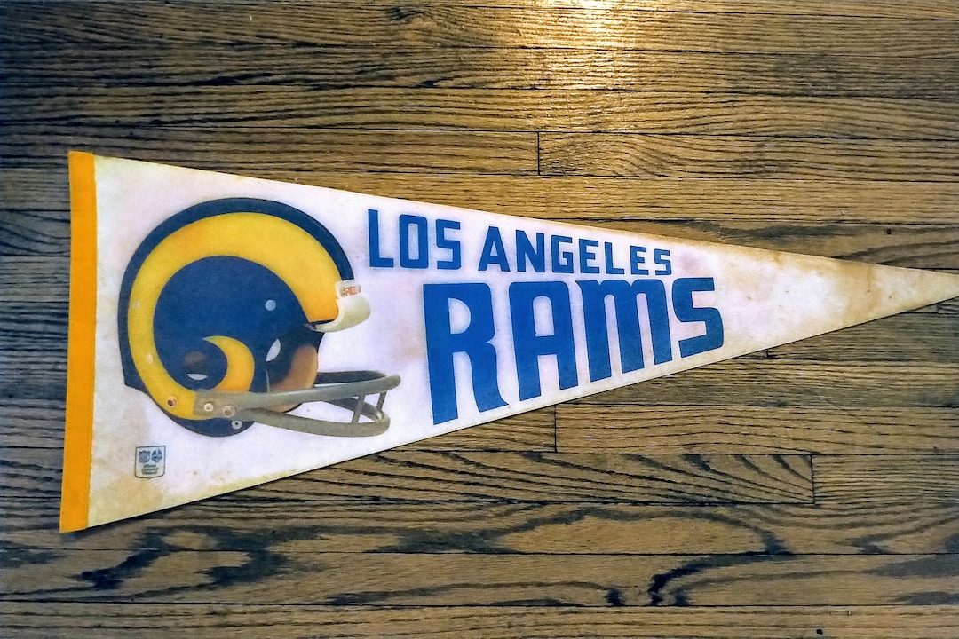 Vintage 70s Original LA Rams Pennant - Etsy