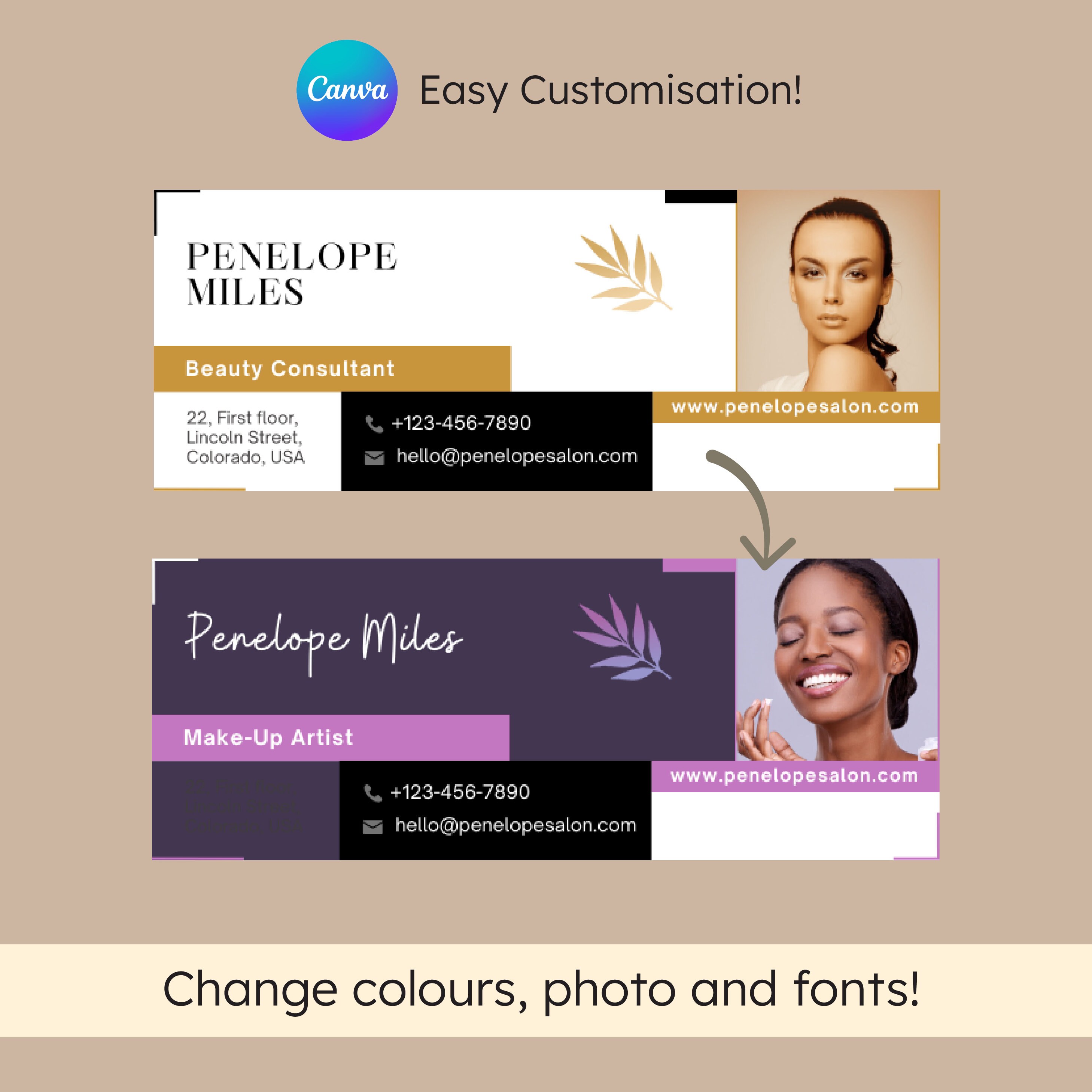 Canva Email Signature Template, Editable Design, Gmail & Outlook ...