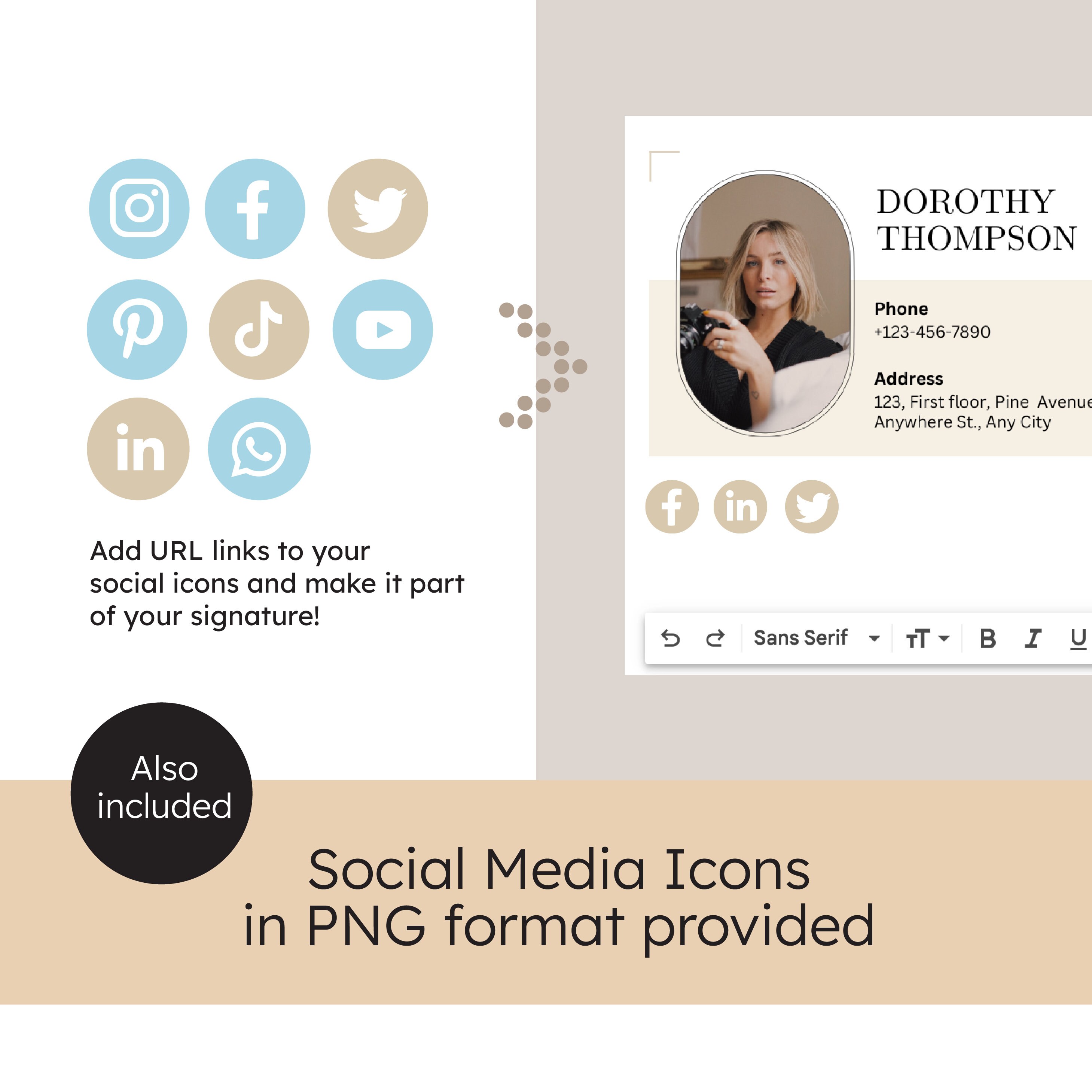 Teacher Email Signature, Editable Design, Gmail & Outlook Signature ...