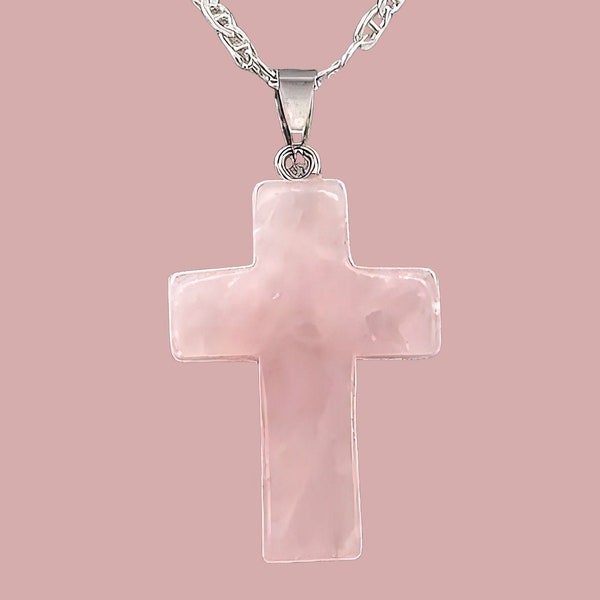 Rose Quartz Necklace - Etsy