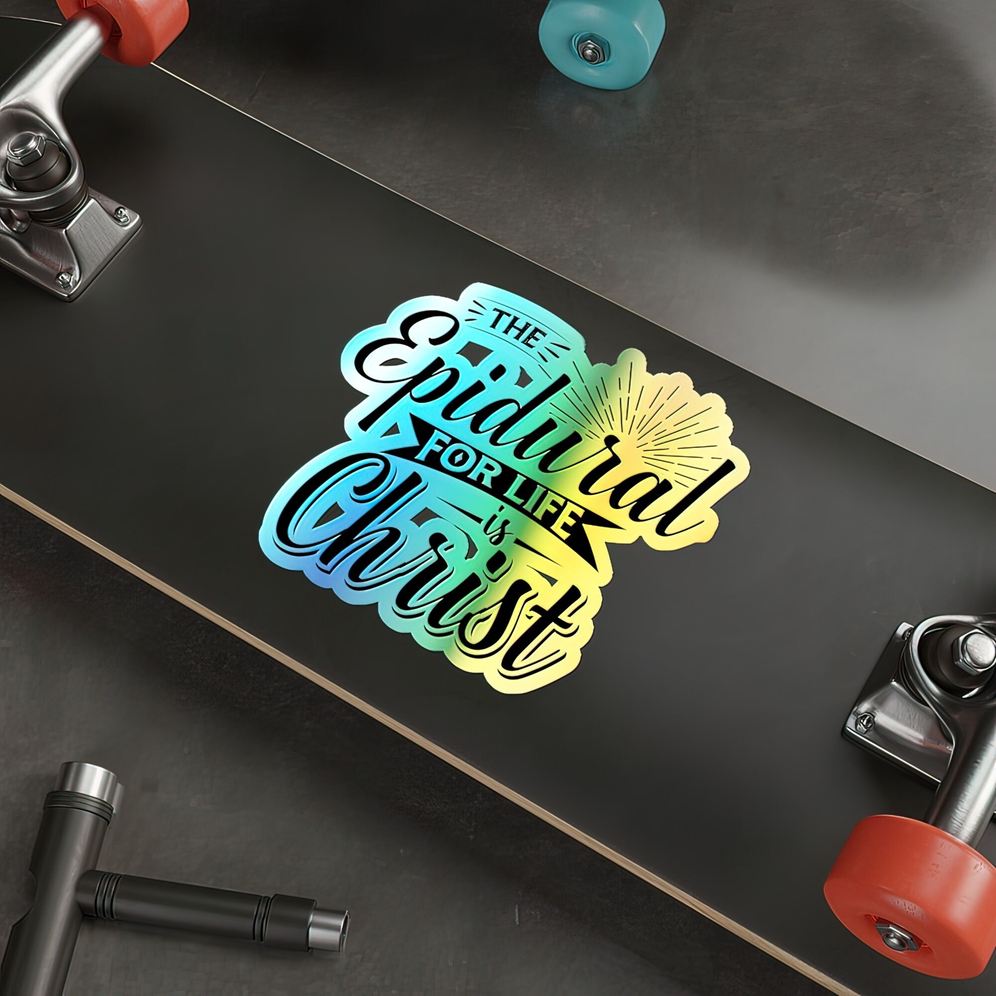 Holographic Die-cut Stickers the Epidural for Life is - Etsy