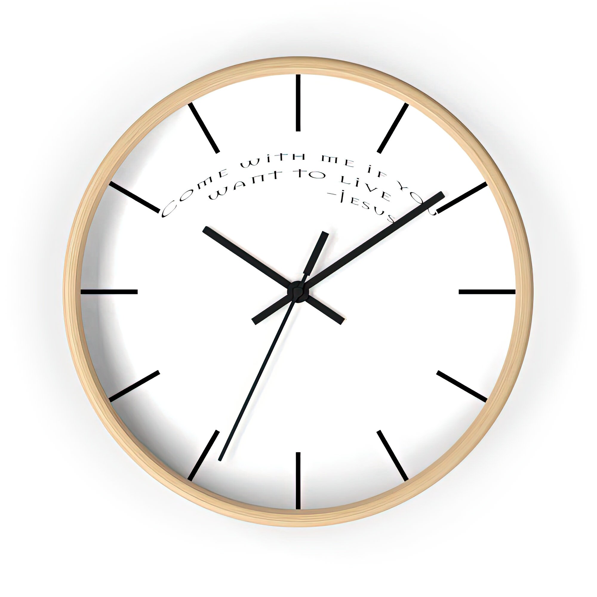 Wall Clock "come With Me" - Etsy