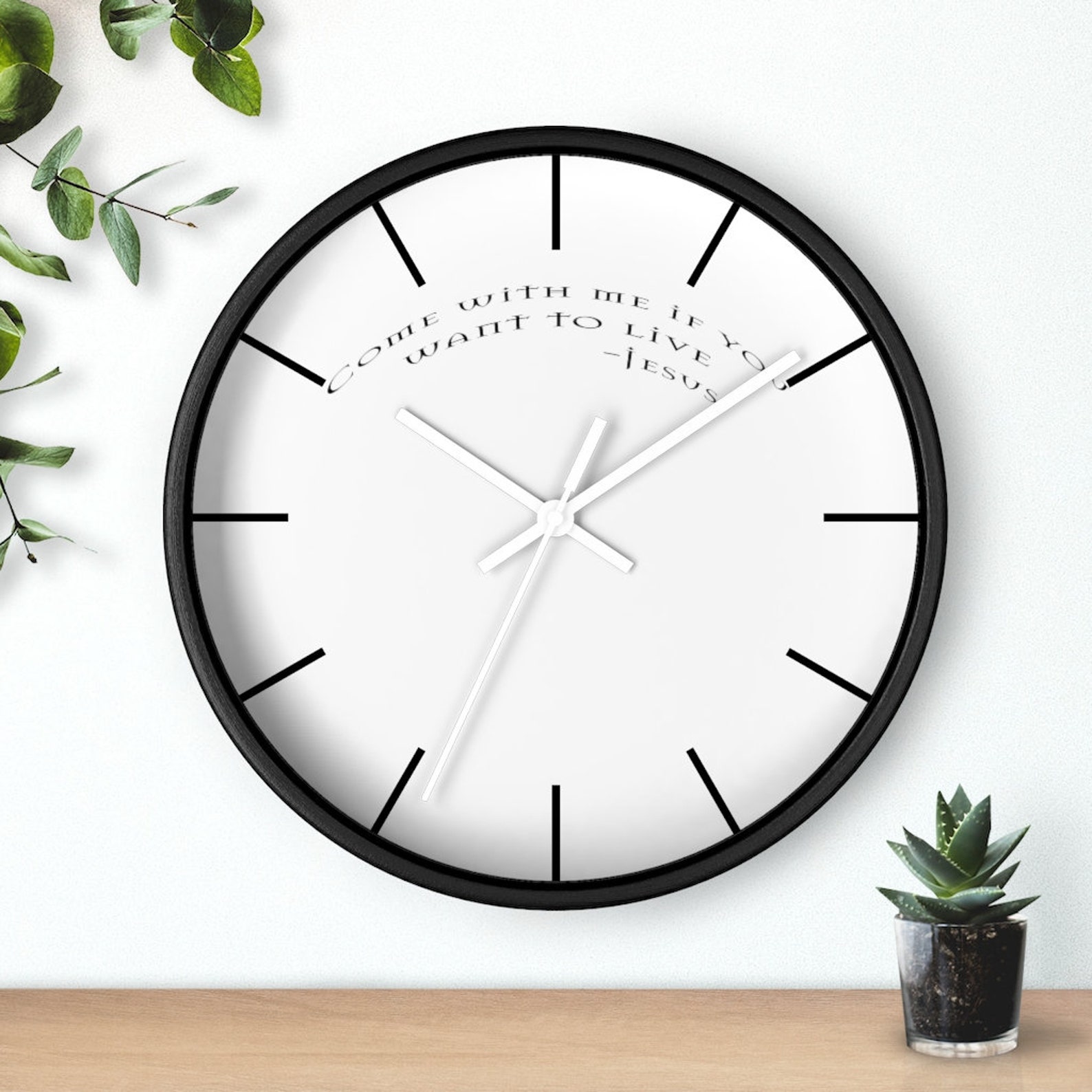 Wall Clock "come With Me" - Etsy