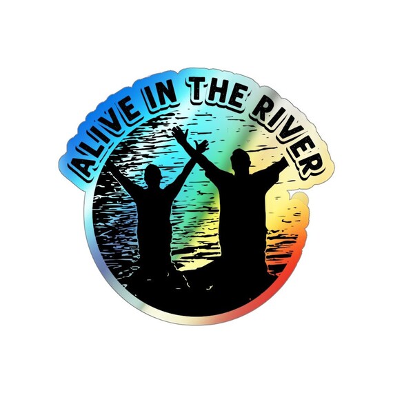 Holographic Die-cut Stickers alive in the River | Etsy