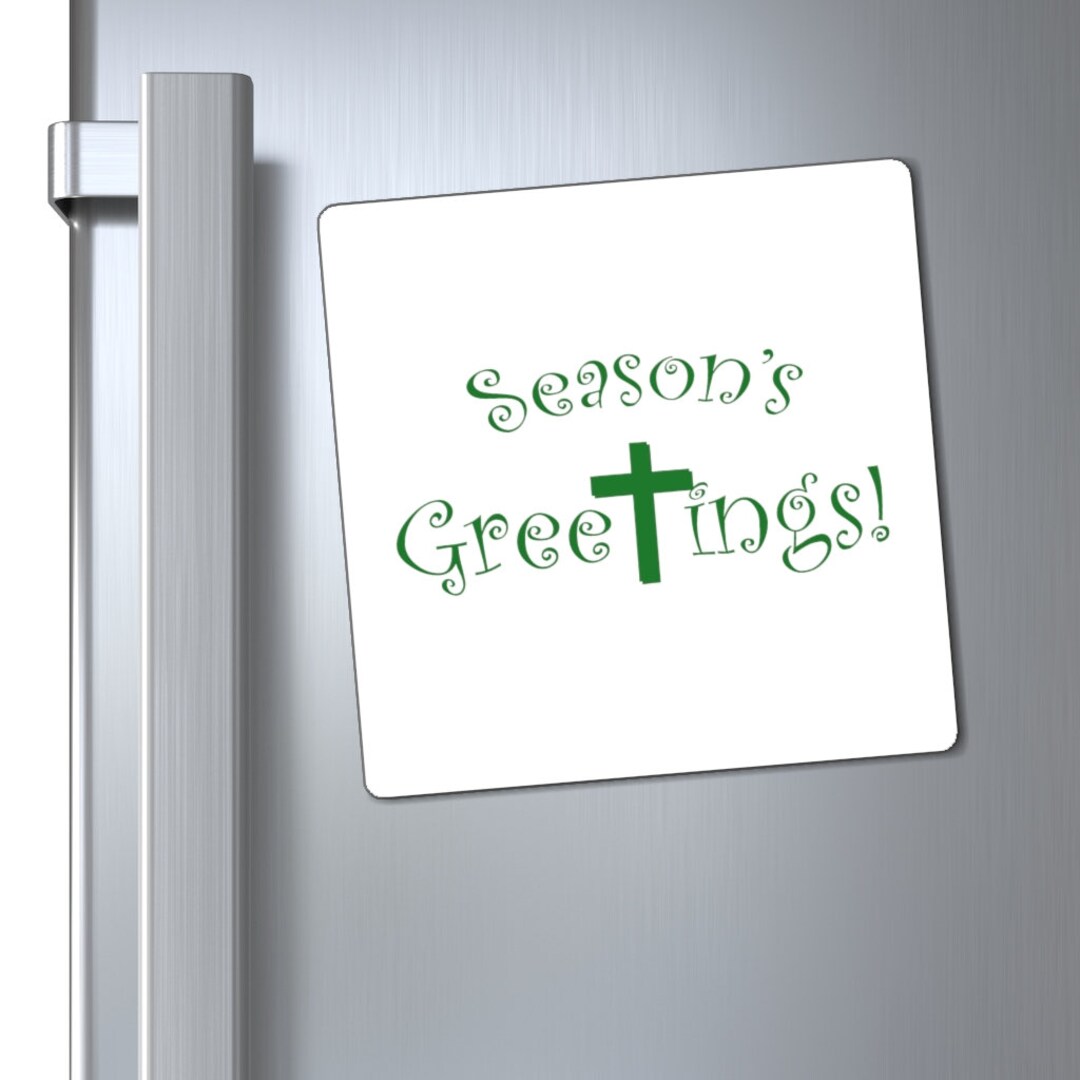 Magnets "season's Greetings" in 3 Sizes - Etsy