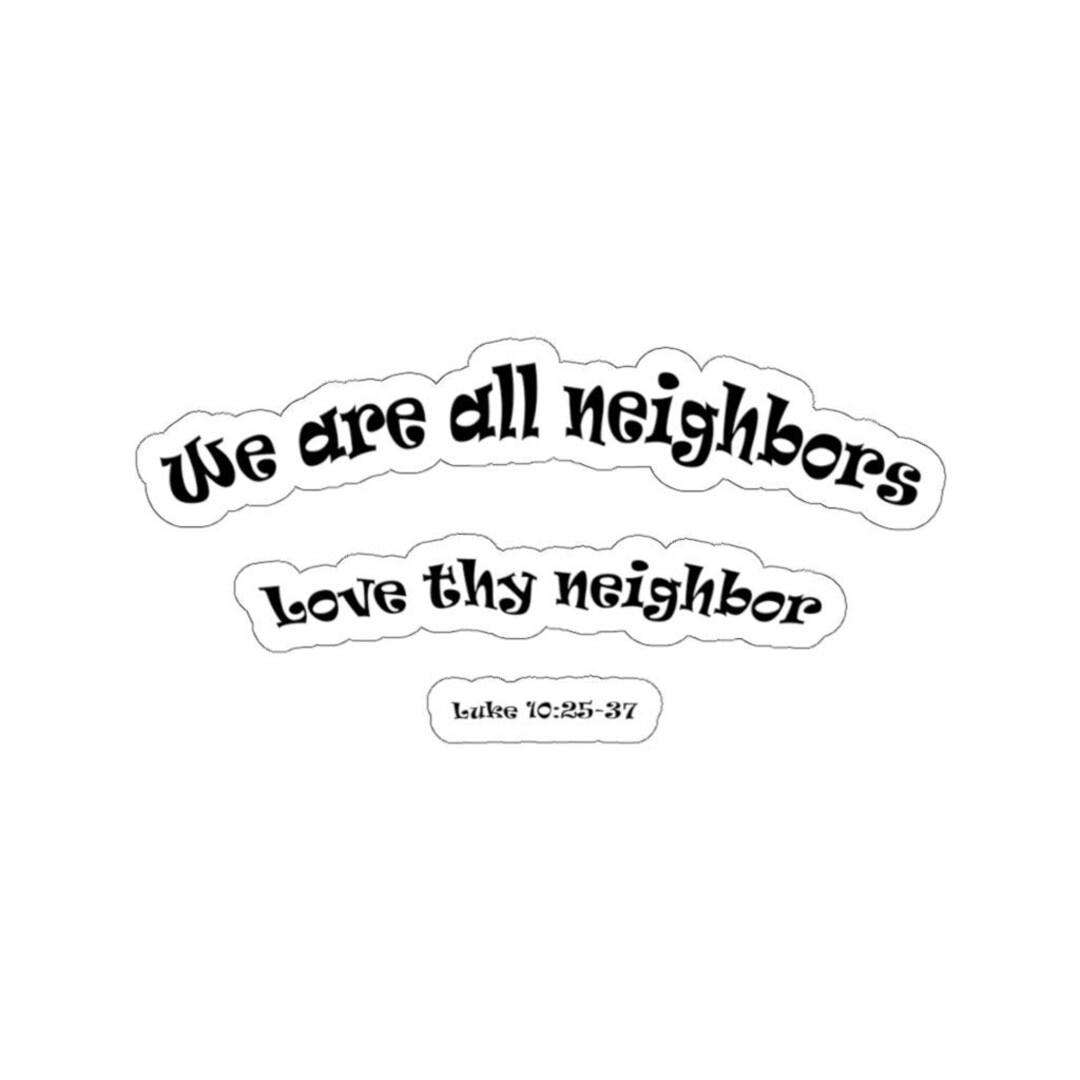 Kiss-cut Stickers "neighbors" in 4 Sizes - Etsy