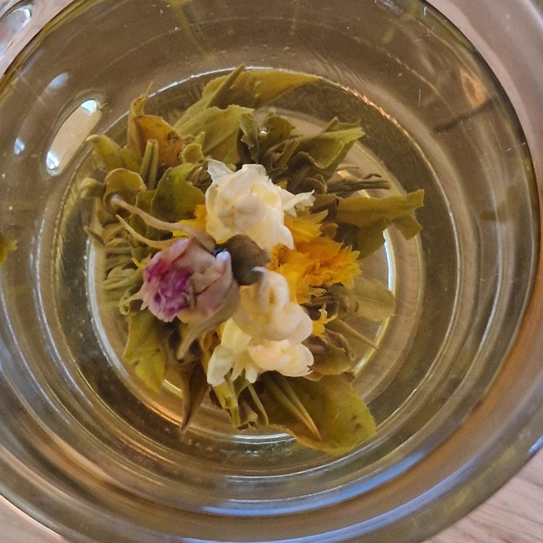 Flower Tea / Blooming Tee / Rose - Green Tea - Chrysanthemum - Jasmine ...