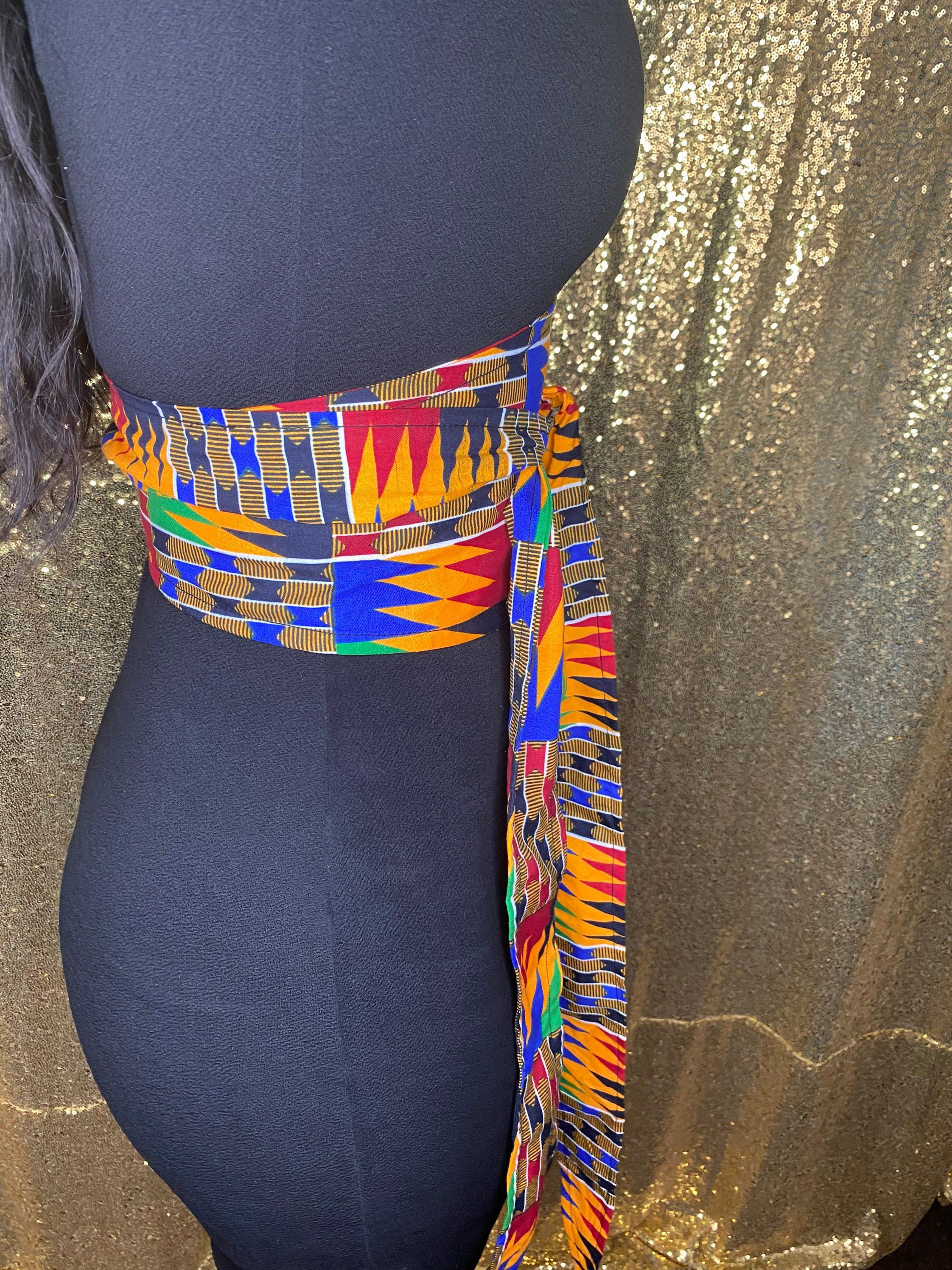 Obi Belt African Print Fabric Ntoma Ankara Kitenge Handmade Waist Belt ...