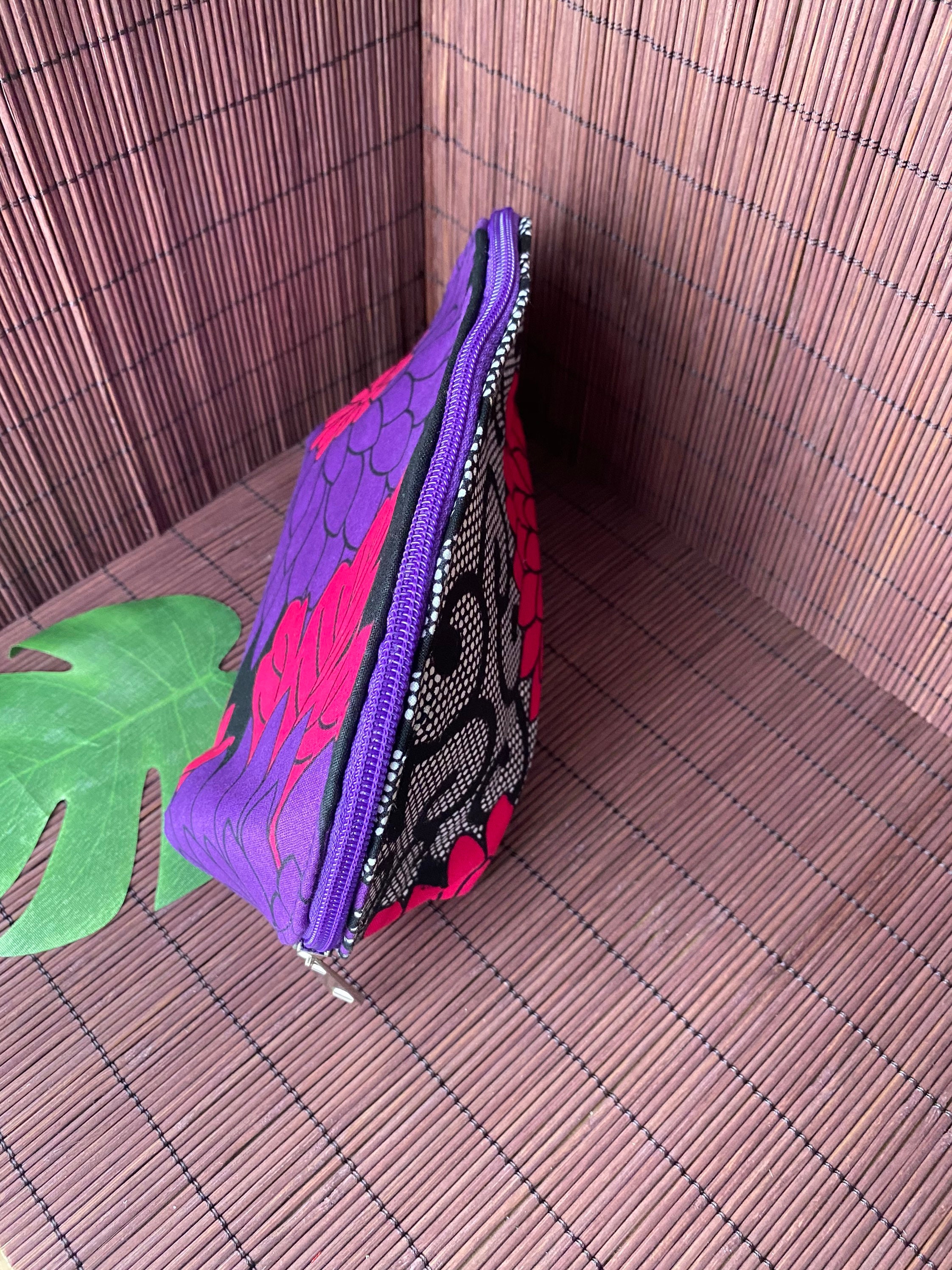 Purple and Pink African Print Fabric Ntoma Ankara Kitenge | Etsy