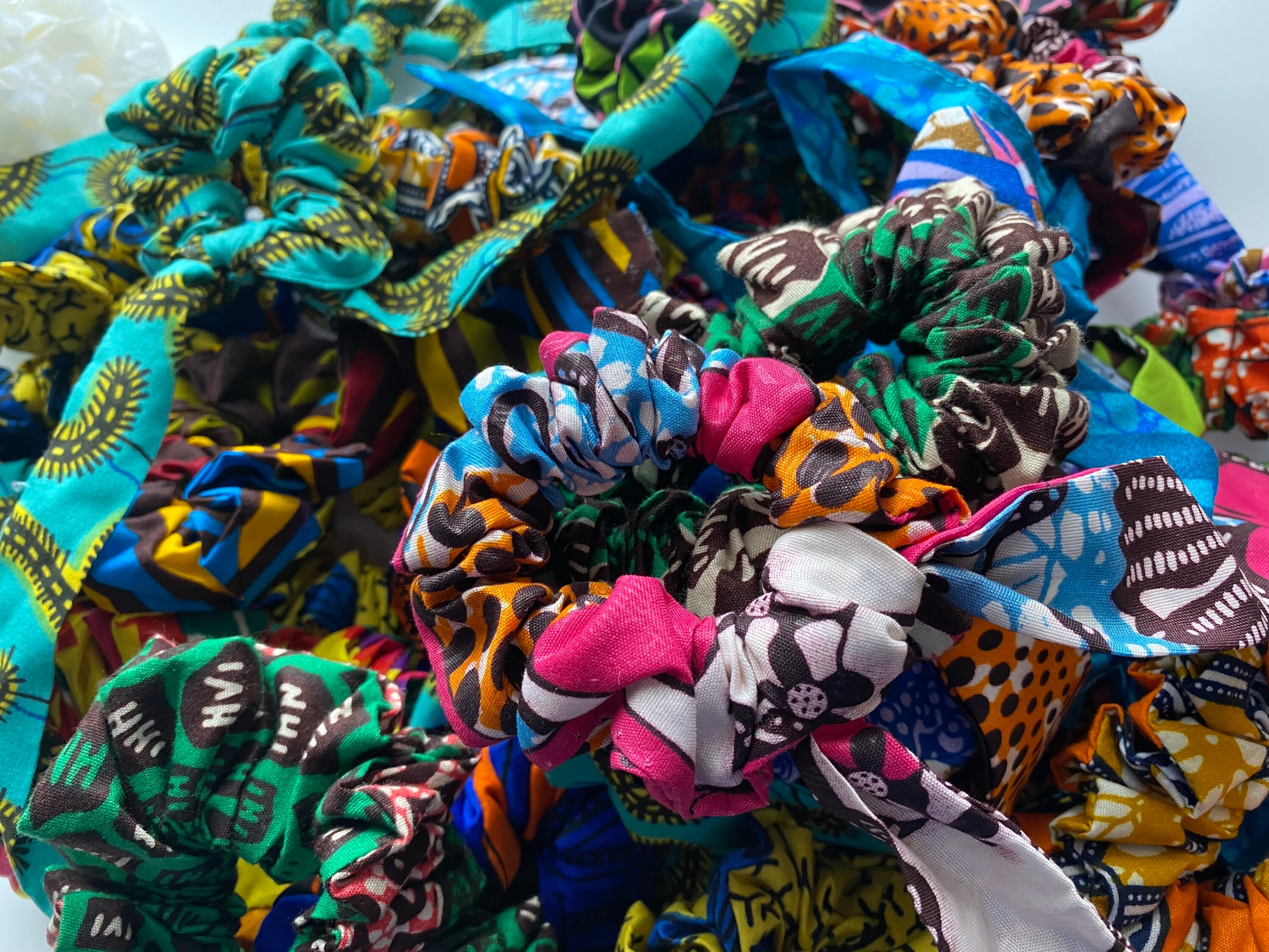 Mystery Scrunchies Bundles African Print Fabric Ntoma Ankara | Etsy
