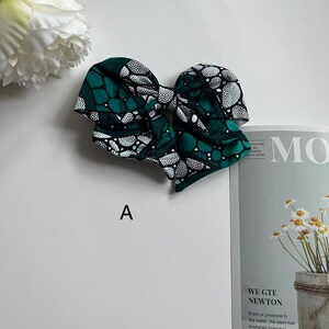 African Print Fabric Ntoma Ankara Kitenge Handmade Sailor Bow Hair Clip ...