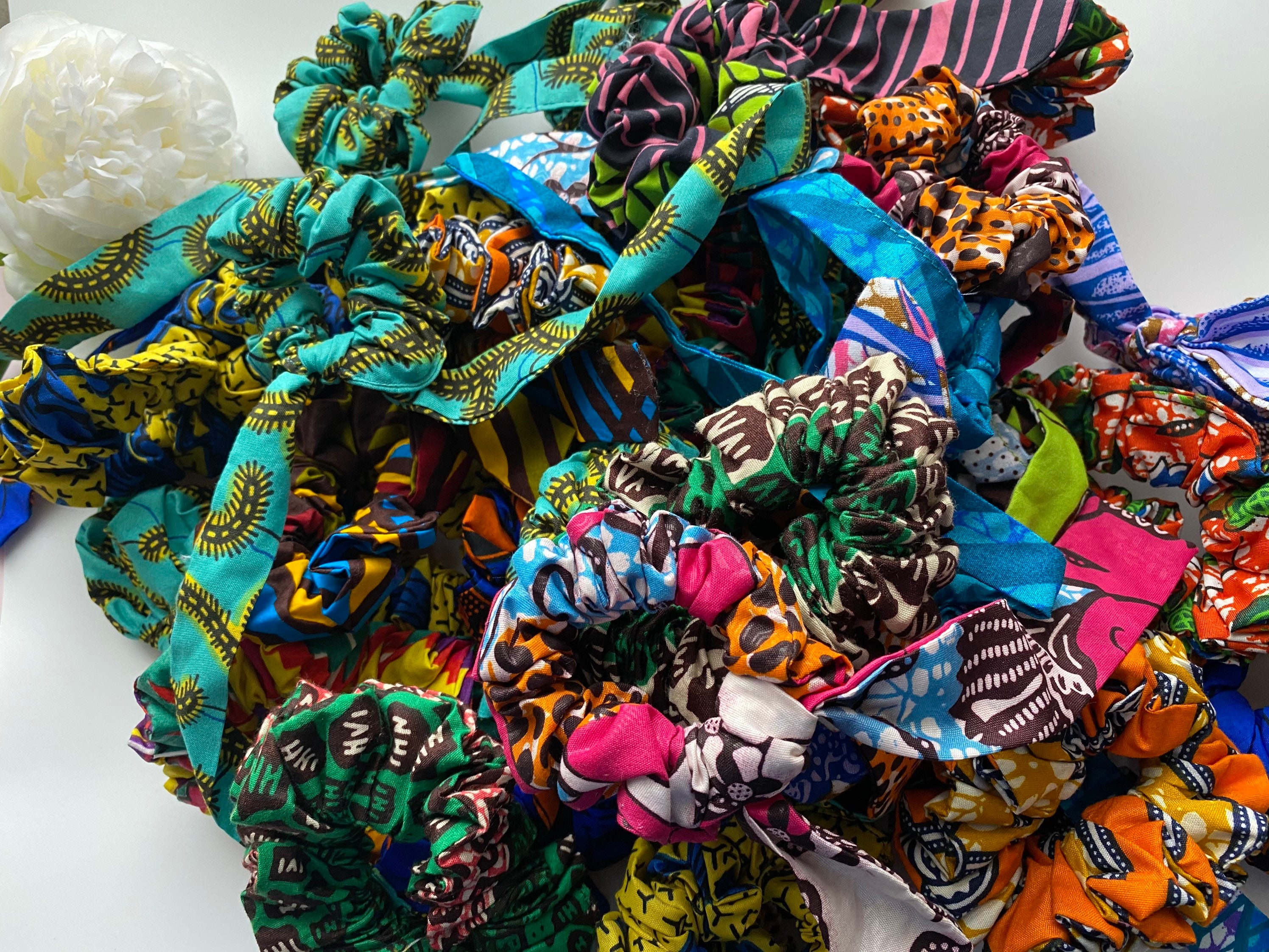 Mystery Scrunchies Bundles African Print Fabric Ntoma Ankara | Etsy