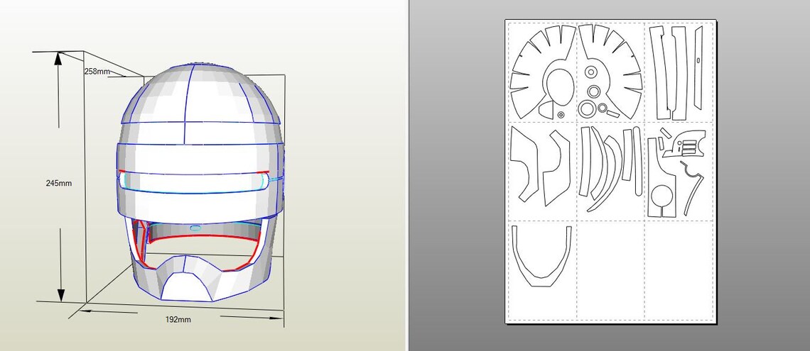 Robot Cops Pepakura and Pdf Ready A4 Foam - Etsy