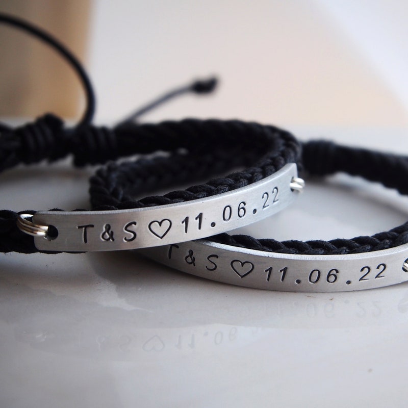 Pulsera para parejas - Etsy España