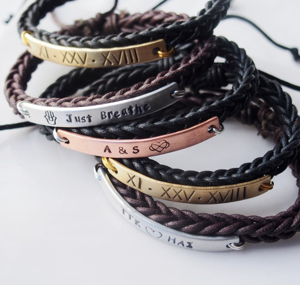 Customized Bracelet Custom Engraved Bracelet Custom - Etsy