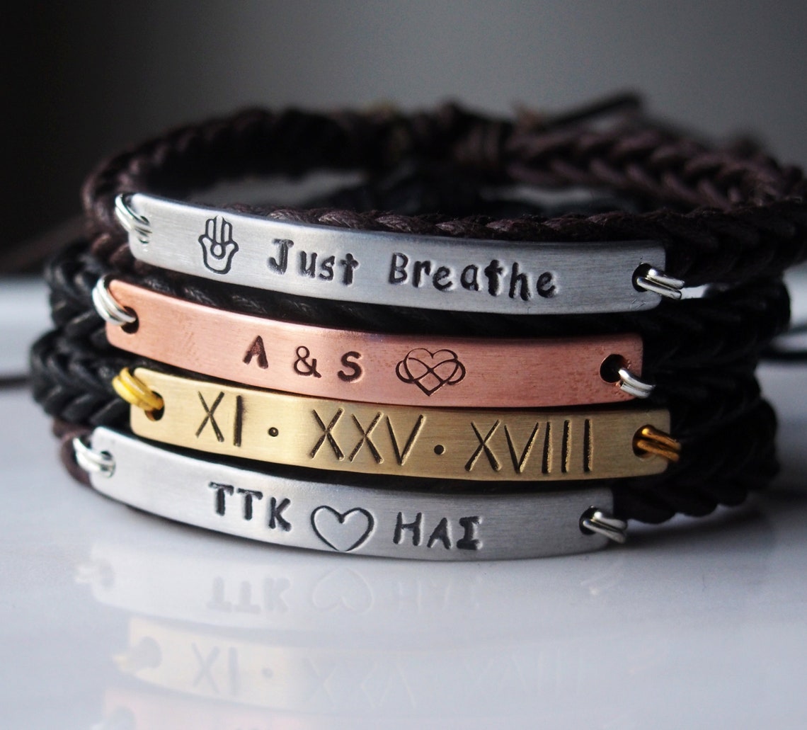 Customized Bracelet Custom Engraved Bracelet Custom - Etsy