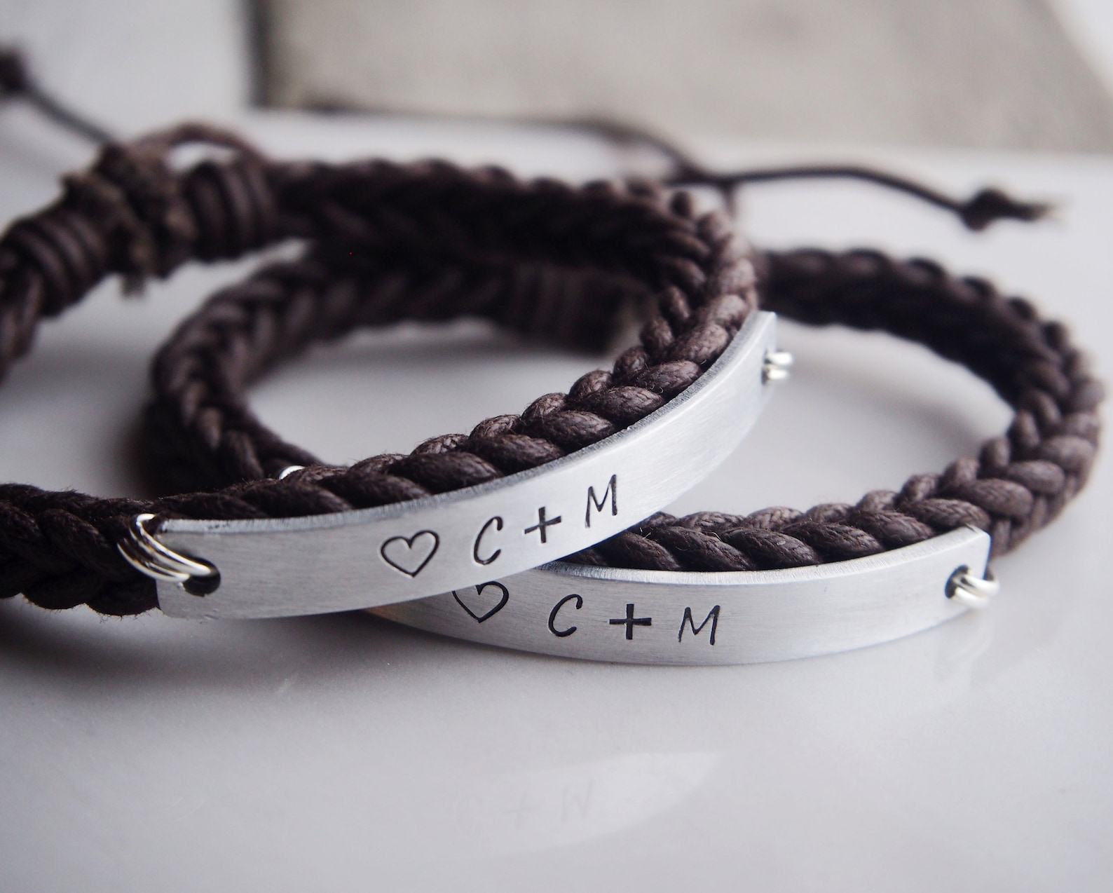 Couples Bracelets Couple Gift Couples Jewelry Braided - Etsy