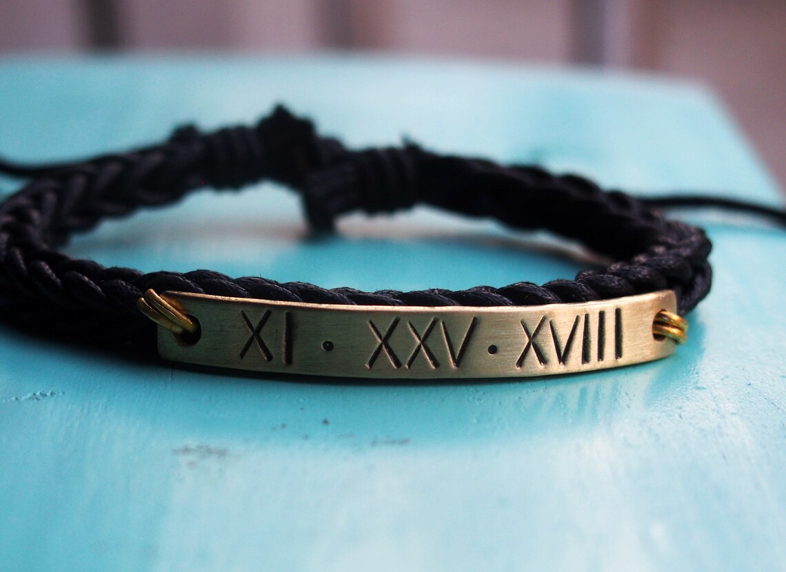 Personalized Bracelet Customized Bracelet Braid Leather - Etsy