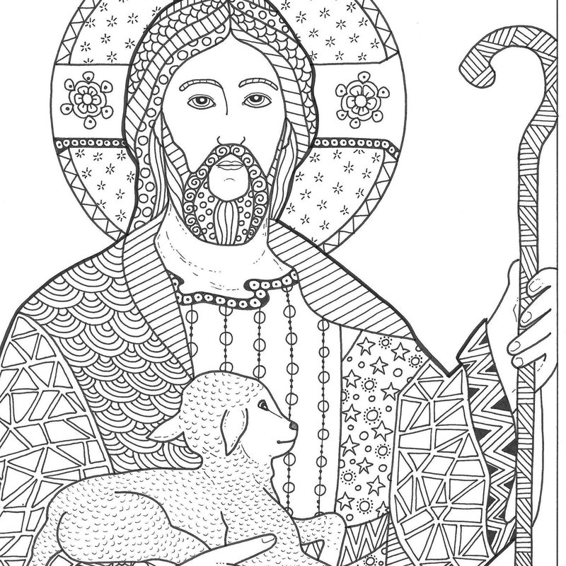 Jesus the Good Shepherd - Etsy