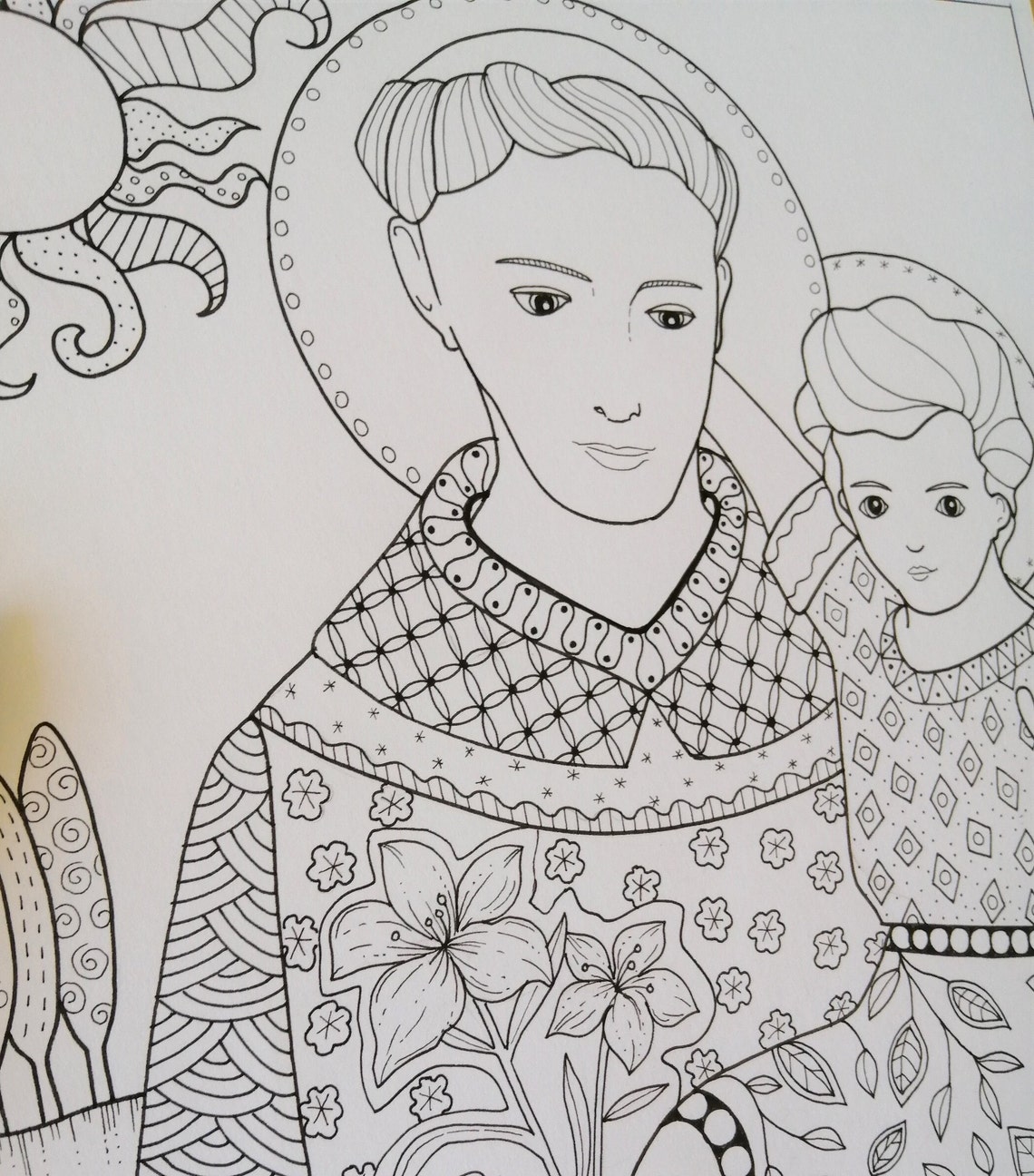 Saint Anthony of Padua. Coloring Page for Fun. Instant Downloads ...