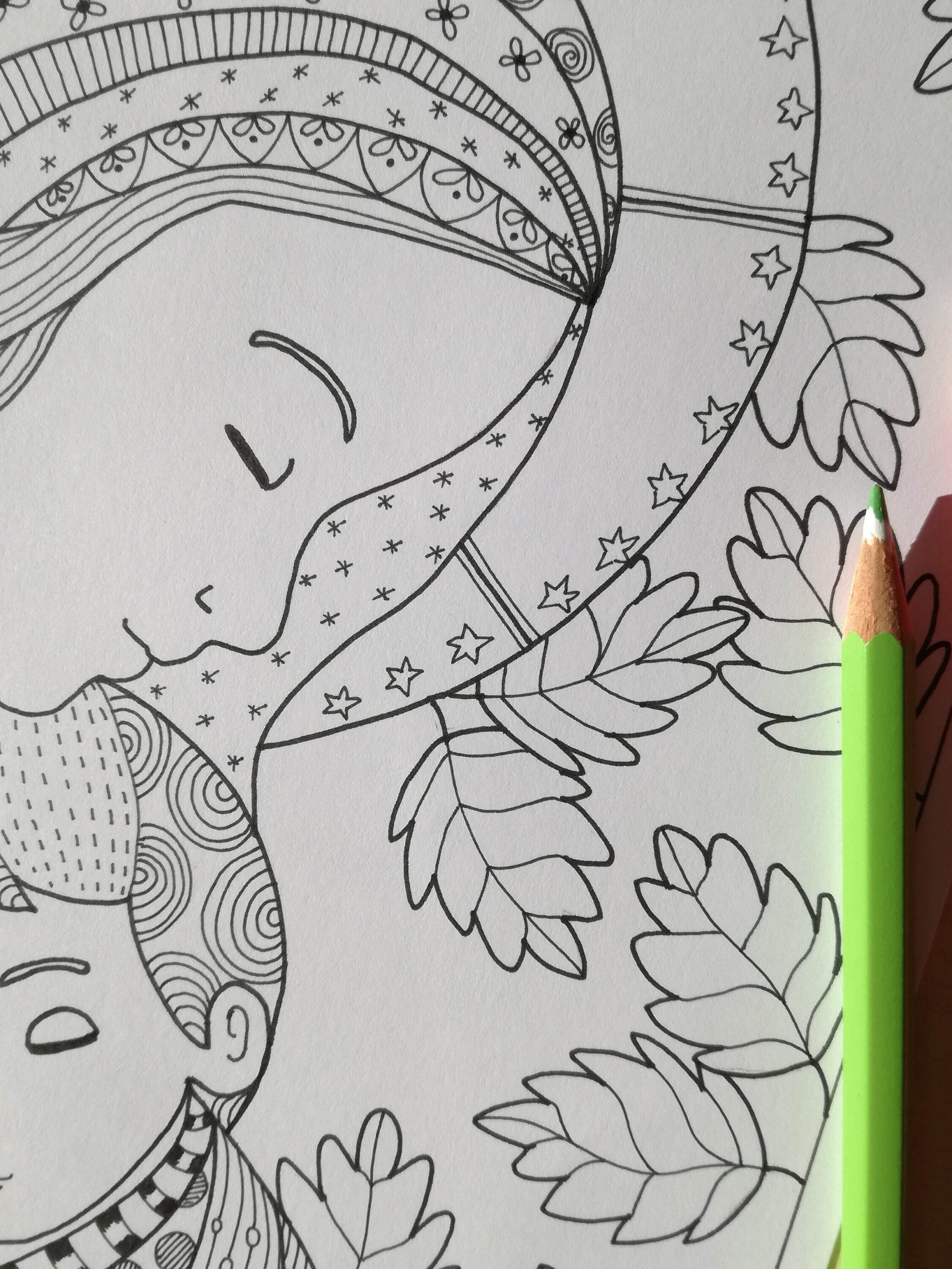 Virgin Mary With the Baby Jesus- Coloring Page for Adults, JPG ...