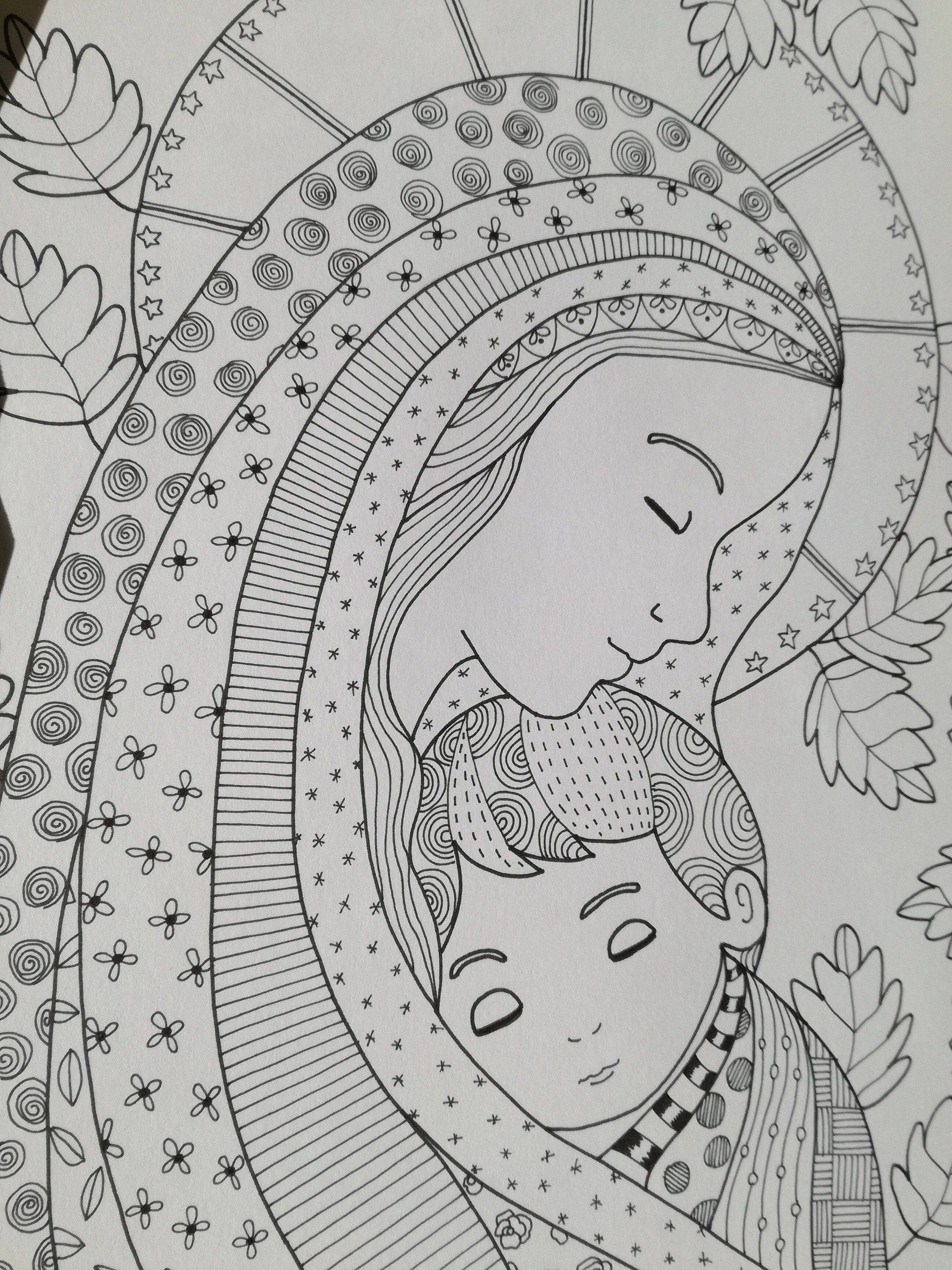 Detalles 59 Dibujo Virgen Maria Para Colorear última Vn