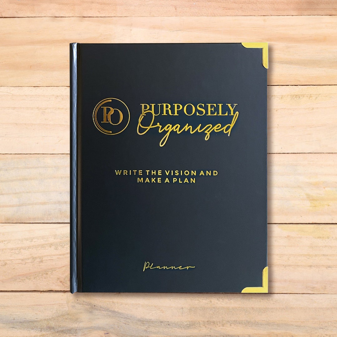 Purposely Organized Printable Hard Cover Planner, Productivity Planner ...