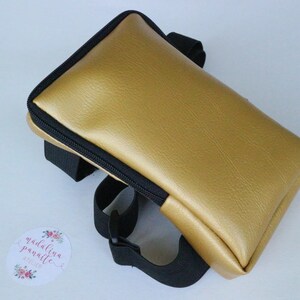 Metallic Gold Leg Bag, FREE Shipping, GYM Running, Leg Purse Bike Ride ...