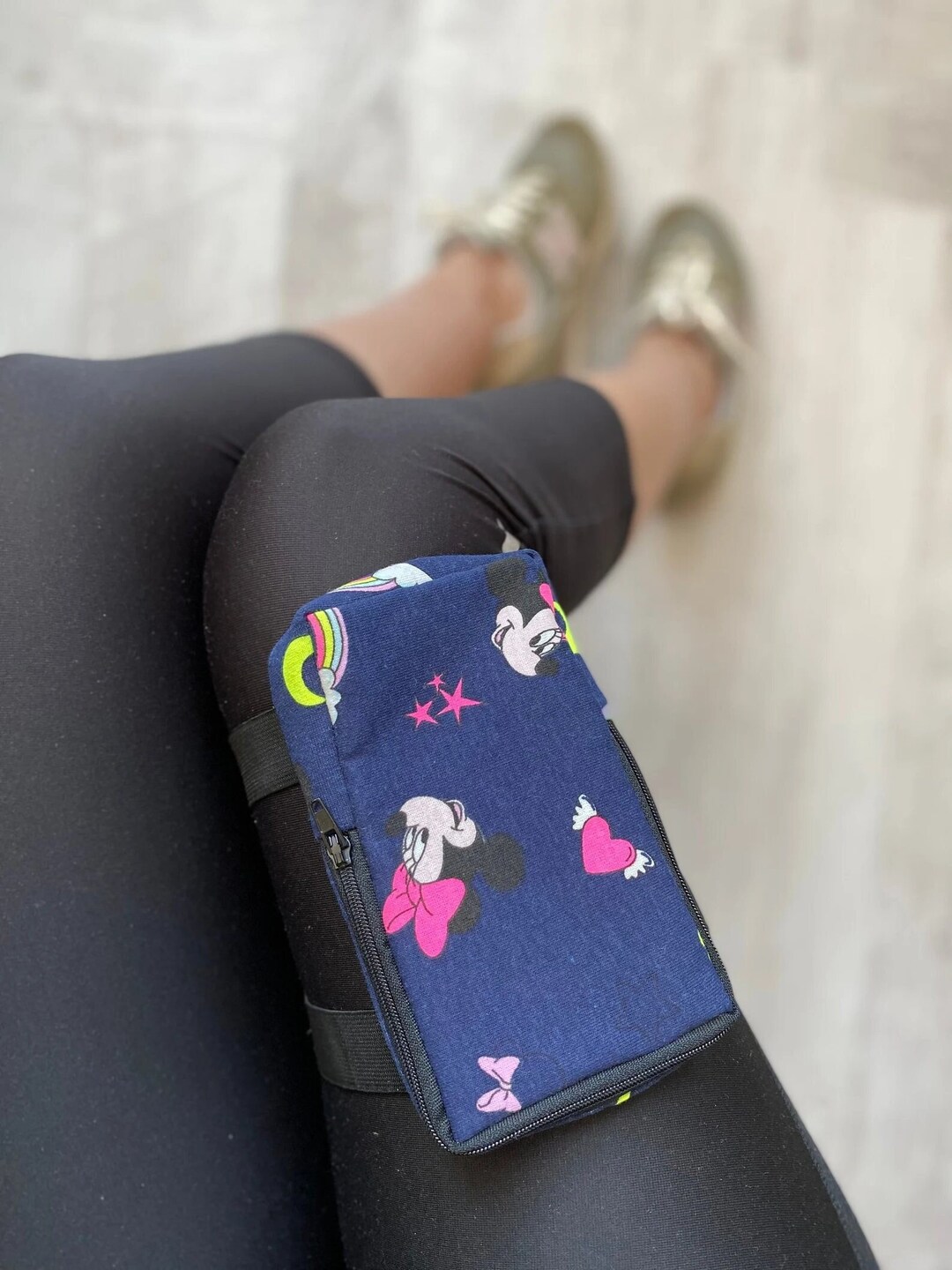 Mickey Mouse Leg Bag Garter Bag, Bridesmaid Gift, Bike Ride Bag, iPhone ...