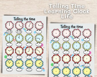 Telling Time Printable - Etsy