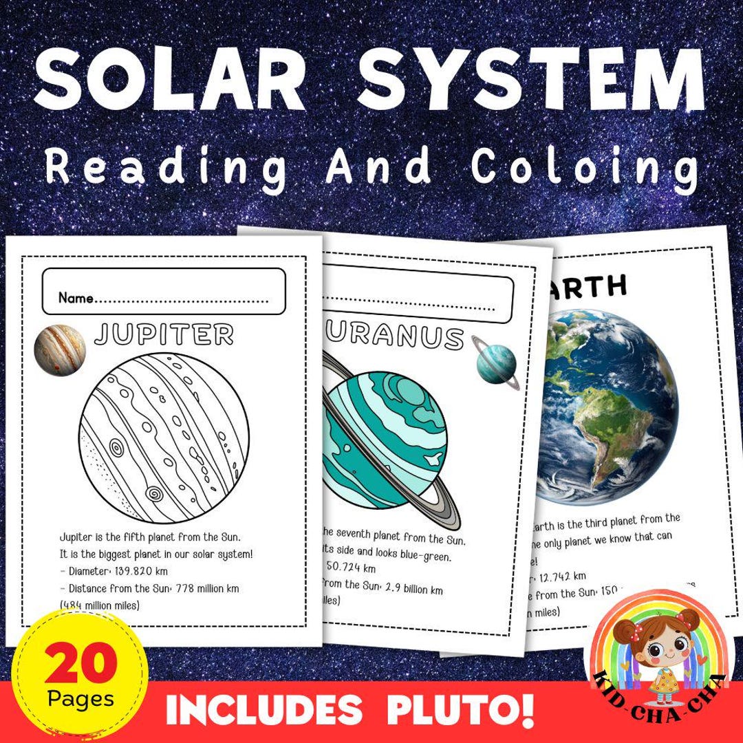Ordering Planets | Solar System Reading & Coloring Pages and Planets ...